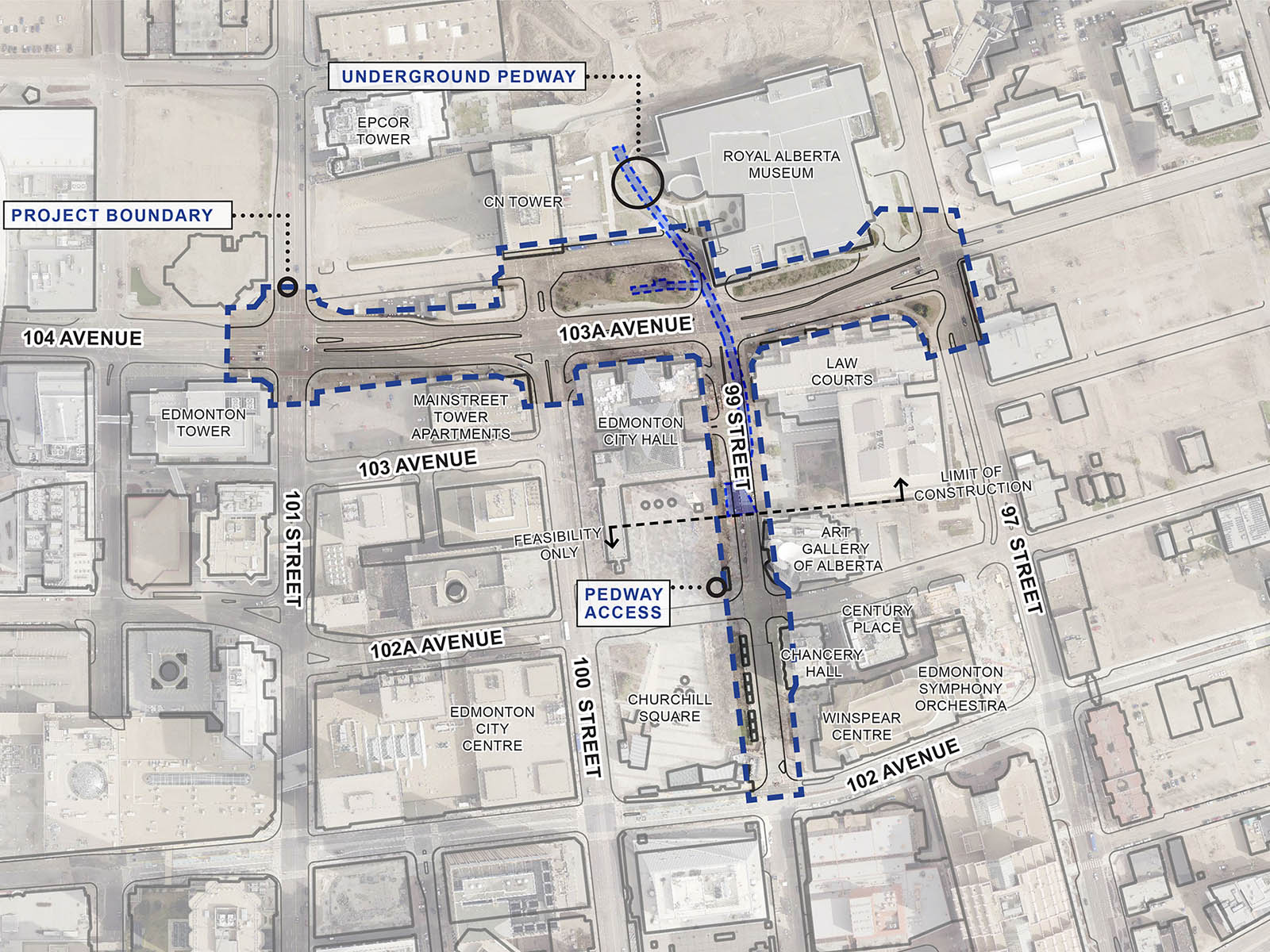 103A Avenue and 99 Street Streetscape and Pedway | City of Edmonton